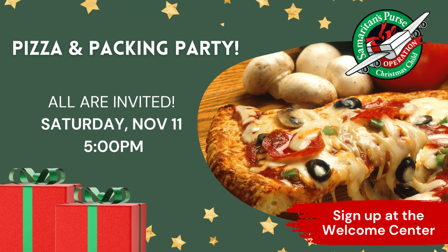 Pizza & Packing Party | Victory Lutheran Church